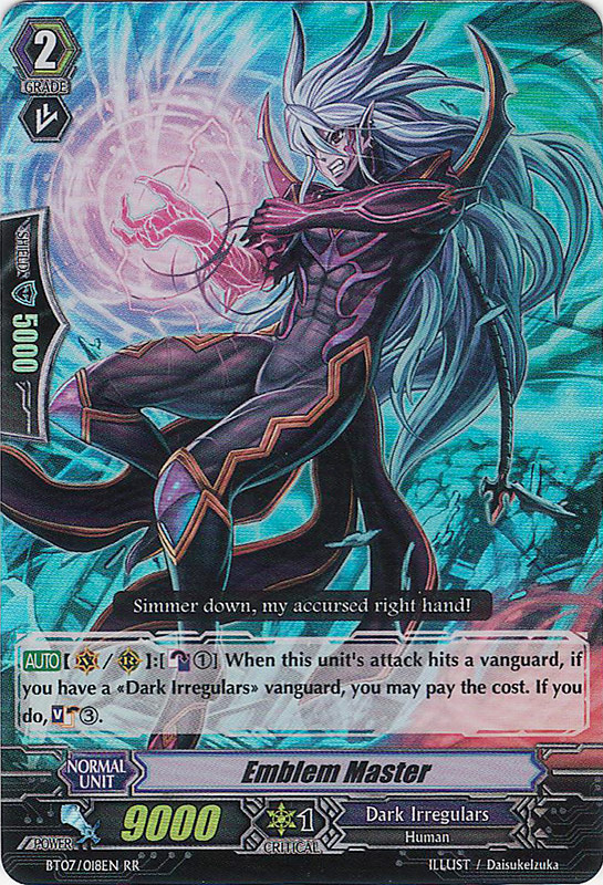 TCG Madness Dark Irregulars Deck List Cardfight Vanguard 