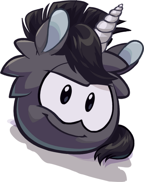 Image - Unicorn Puffle Black.png - Club Penguin Wiki - The free ... Image - Unicorn Puffle Black.png - Club Penguin Wiki - The free ...