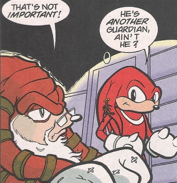 Knuckles the Echidna - Mobius Encyclopaedia - Sonic the Hedgehog Comics