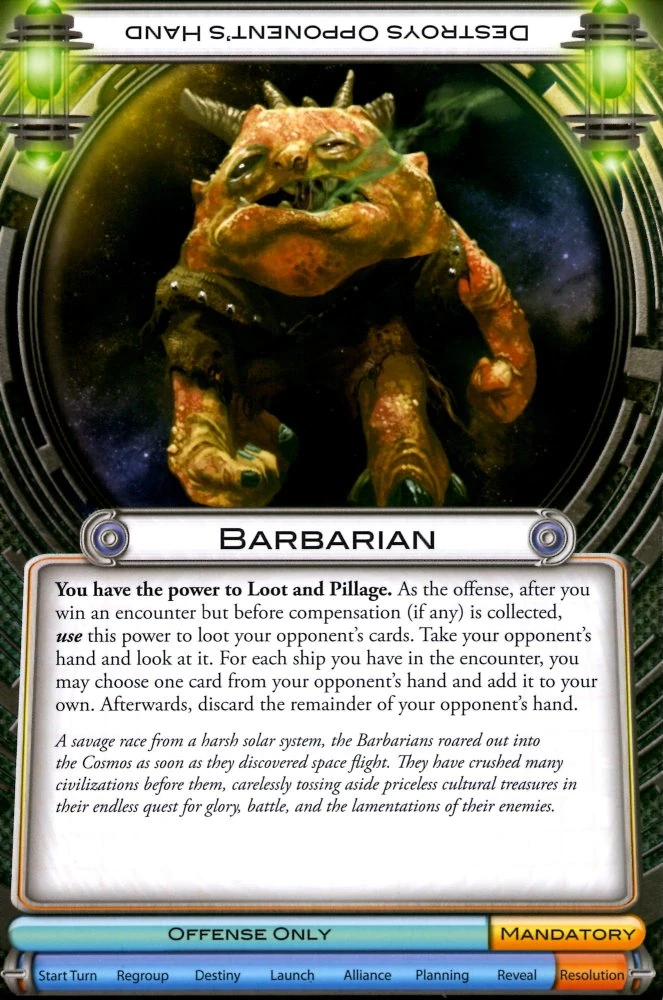 Alien of the Week: Barbarian : r/Cosmic_Encounter