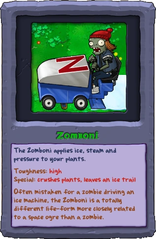 Zomboni - Plants vs. Zombies Wiki, the free Plants vs. Zombies encyclopedia