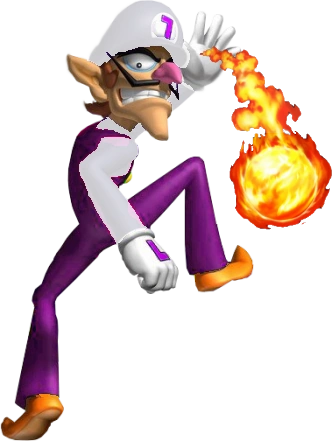 Fire Waluigi
