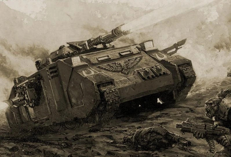 Space_Marine_Predator.jpg (797×543) | Warhammer 40k artwork, Space ...