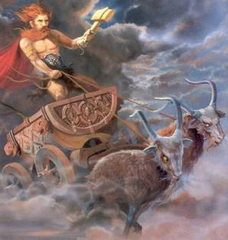 Image - Thor and his chariot.jpg - Mythology Wiki