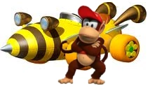 Diddy Kong Mario Kart Wii
