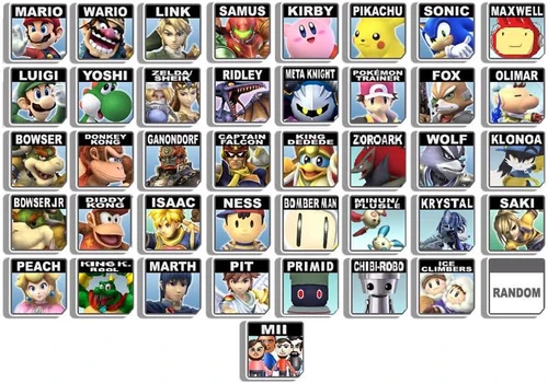 Image - Super Smash Bros Character Roster.jpg - Fantendo, the Video ...
